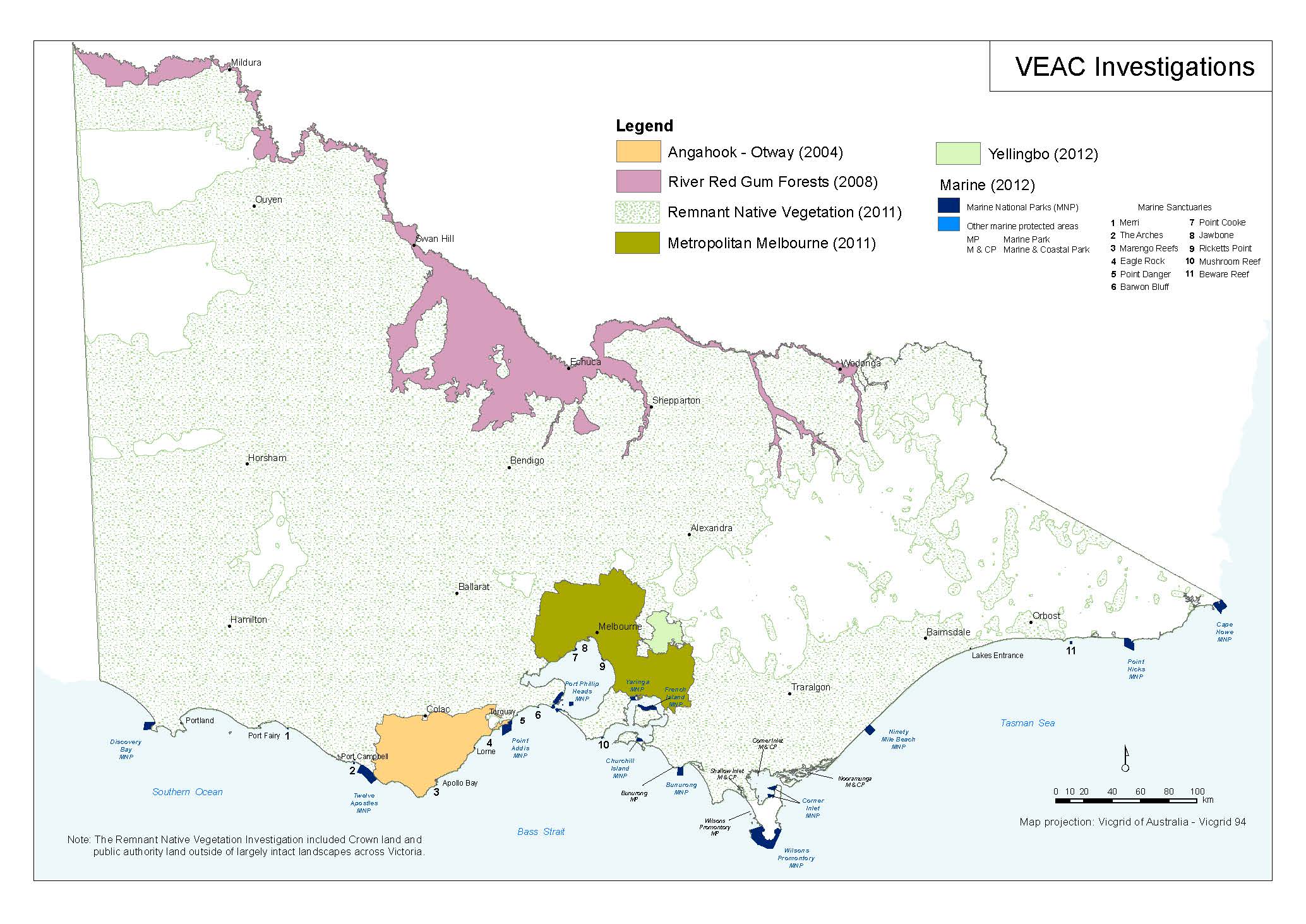 Previous Investigations - VEAC | Victorian Environmental Assessment Council